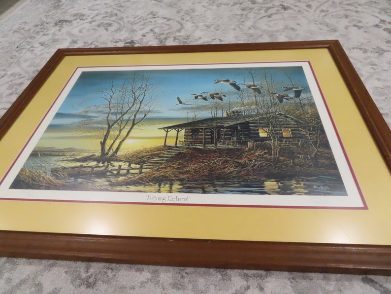 Terry Redlin Signed and Numbered Print; Evening Retreat Framed MUSEUM ...