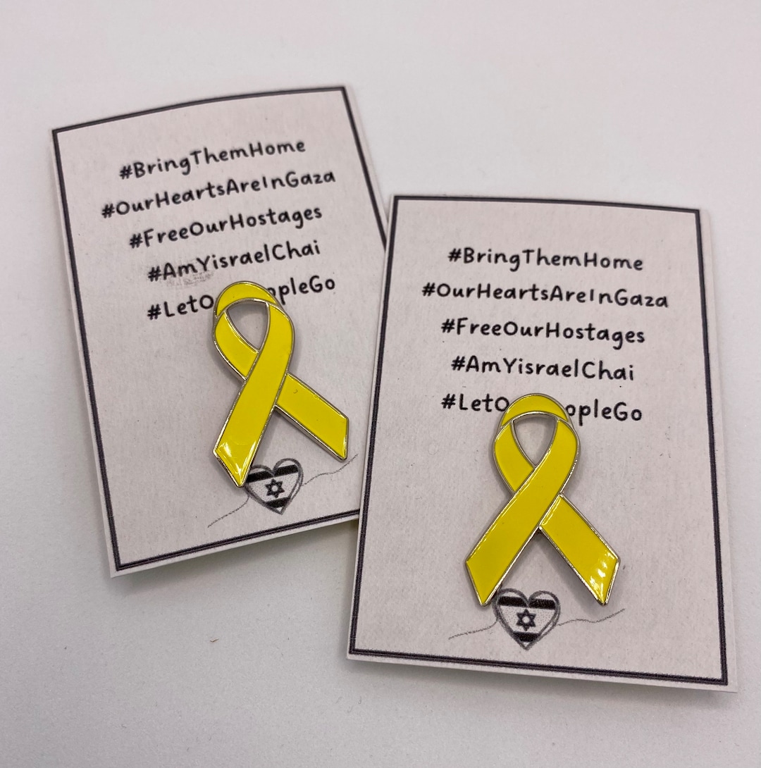 Bring Them Home Yellow Ribbon Pin Badge Awareness - Etsy