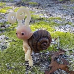 Snail: the Miniscule Mollusc 3D Printed Ball Jointed Doll - Etsy