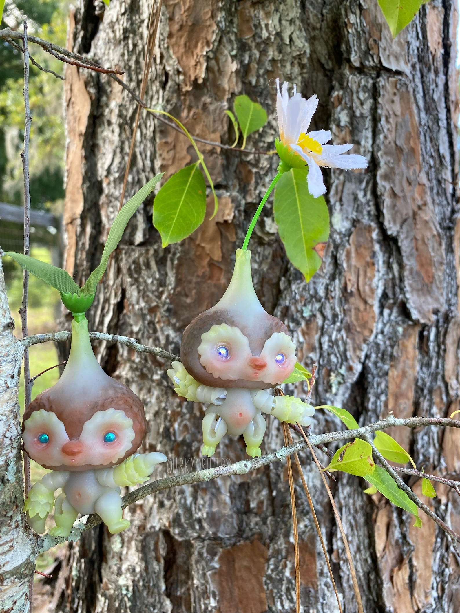 Sloth Sprouting Sprite: A Sloth-like Plant Spirit Micro Ball Joint Doll ...