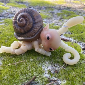 Snail: the Miniscule Mollusc 3D Printed Ball Jointed Doll - Etsy