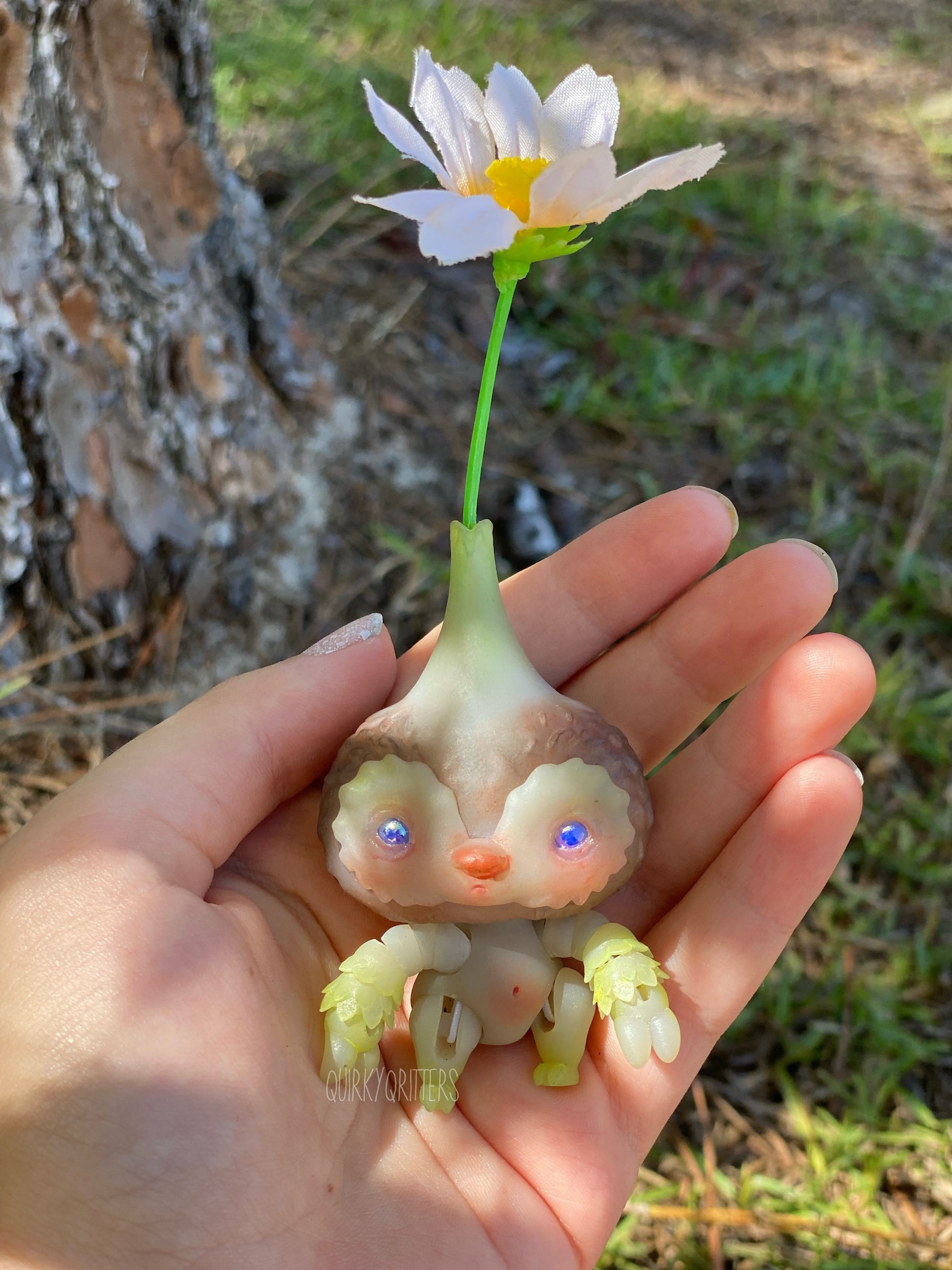 Sloth Sprouting Sprite: A Sloth-like Plant Spirit Micro Ball Joint Doll ...
