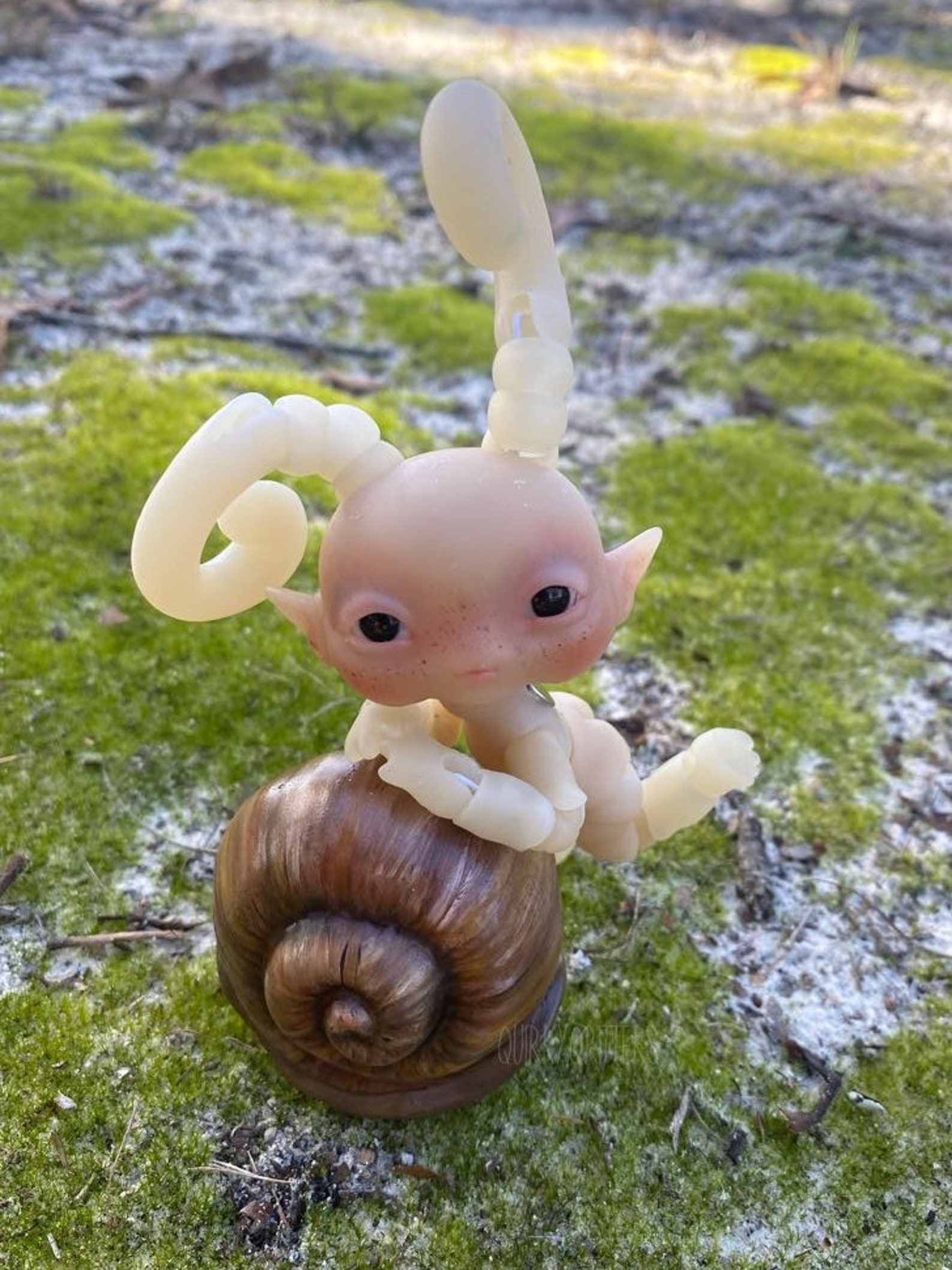 Snail: the Miniscule Mollusc 3D Printed Ball Jointed Doll - Etsy