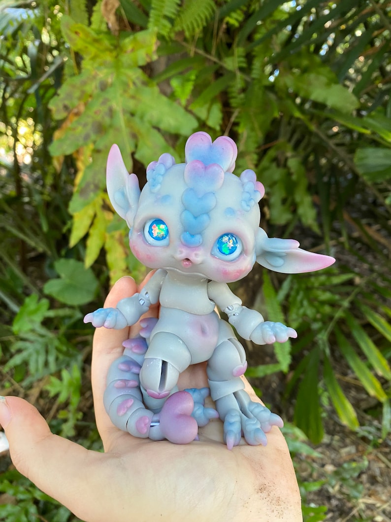 Kaijuwu: the Adorable Baby Kaiju Dinosaur Ball Jointed Doll - Etsy