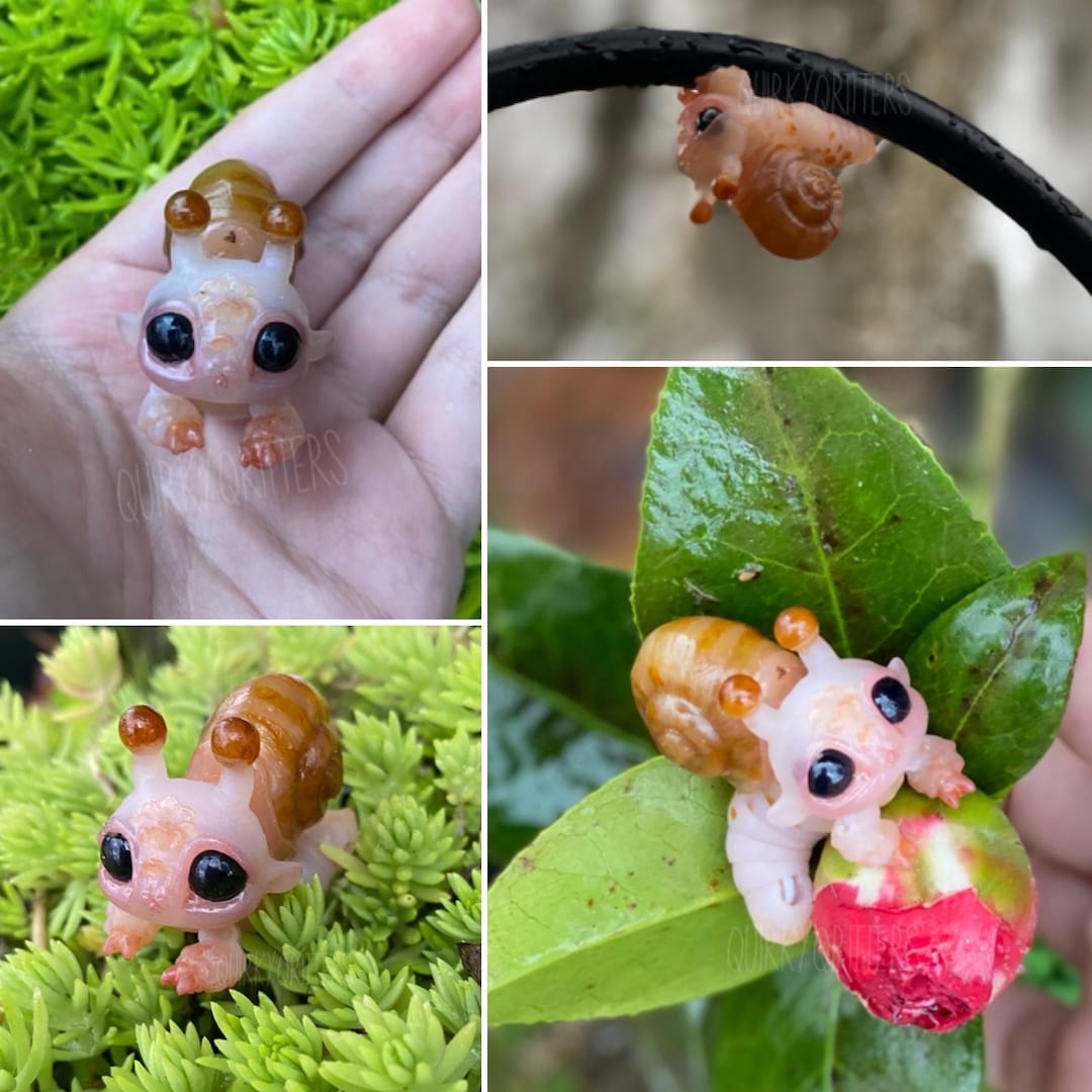 Snail Dragon: the Tiny Dragon Snail Ball Joint Doll - Etsy