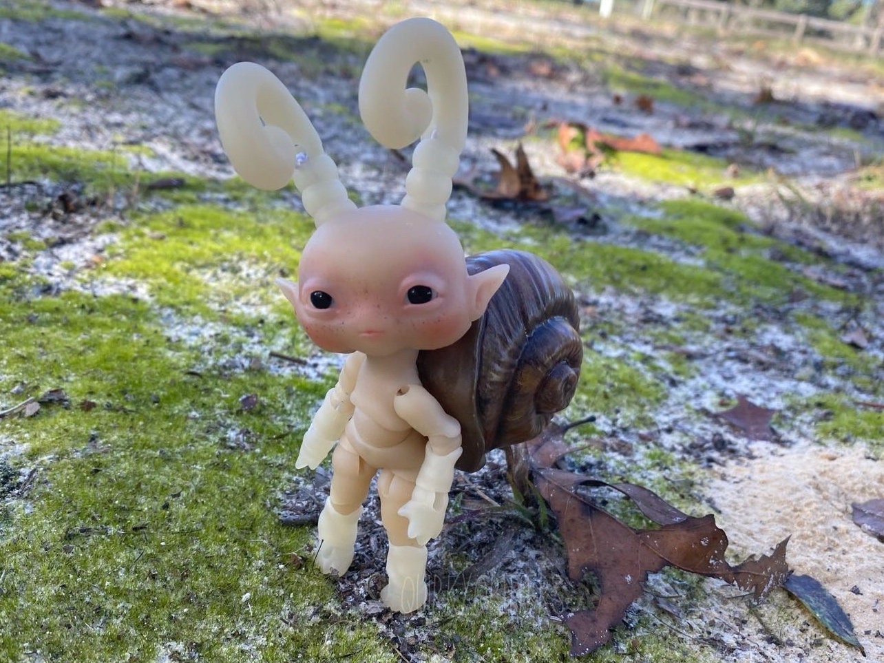 Snail: the Miniscule Mollusc 3D Printed Ball Jointed Doll - Etsy