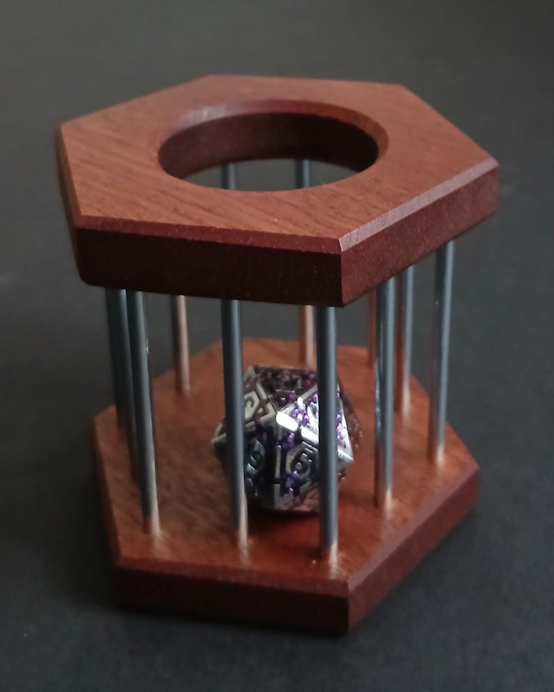 Dice Jail: Wooden Cage for Misbehaving Dice (dark Wood) - Etsy UK