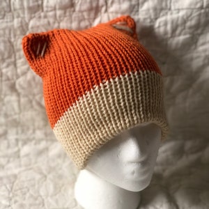 Knit Fox Hat - Etsy