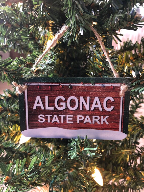 Michigan State Park Camping Sign Metal Holiday Ornament - Etsy