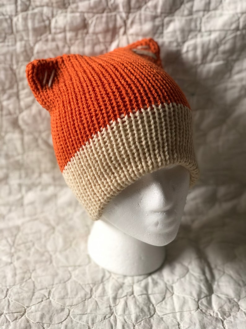 Knit Fox Hat - Etsy