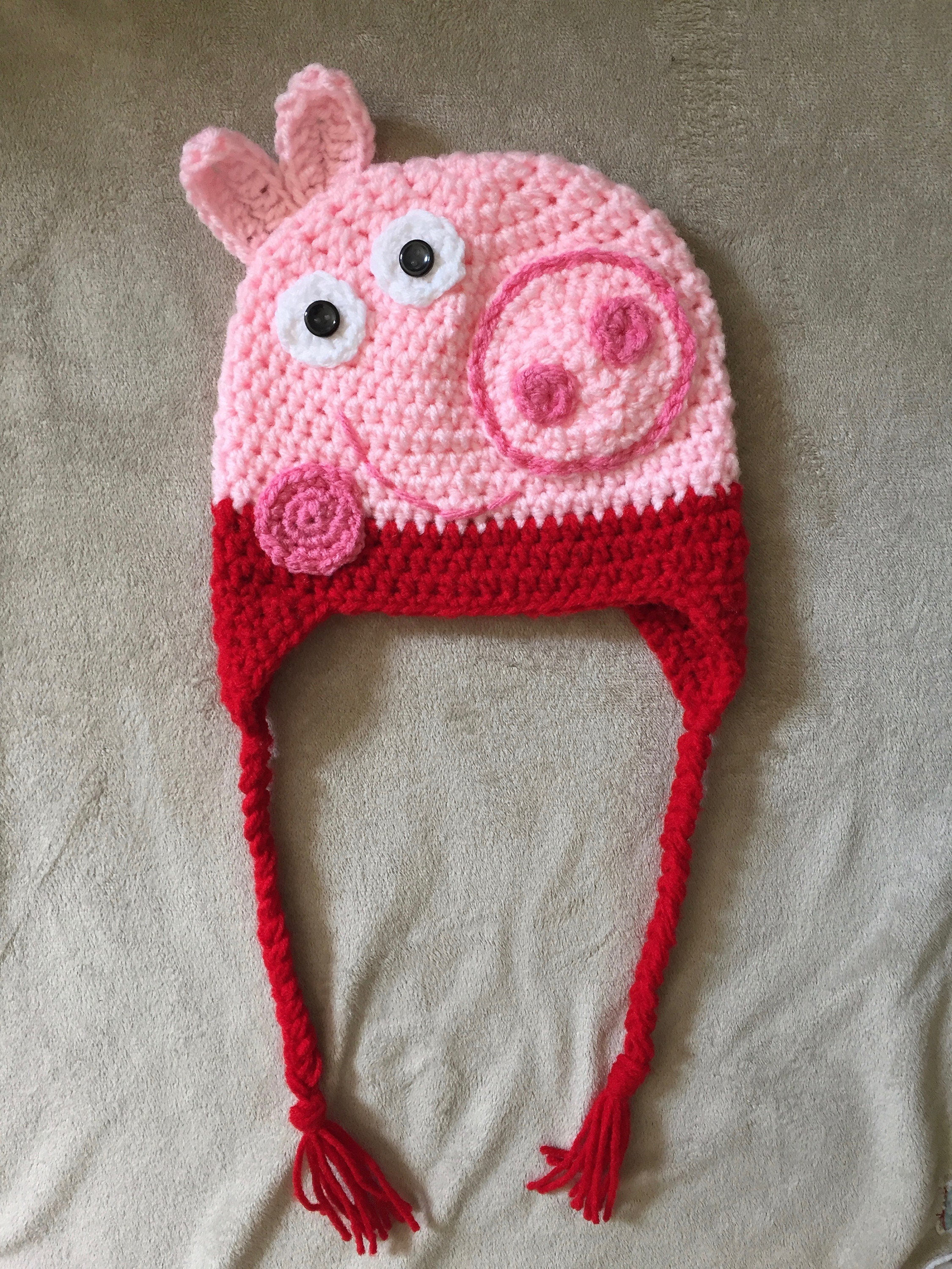 Peppa and George Pig Hat - Etsy