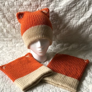 Knit Fox Hat - Etsy