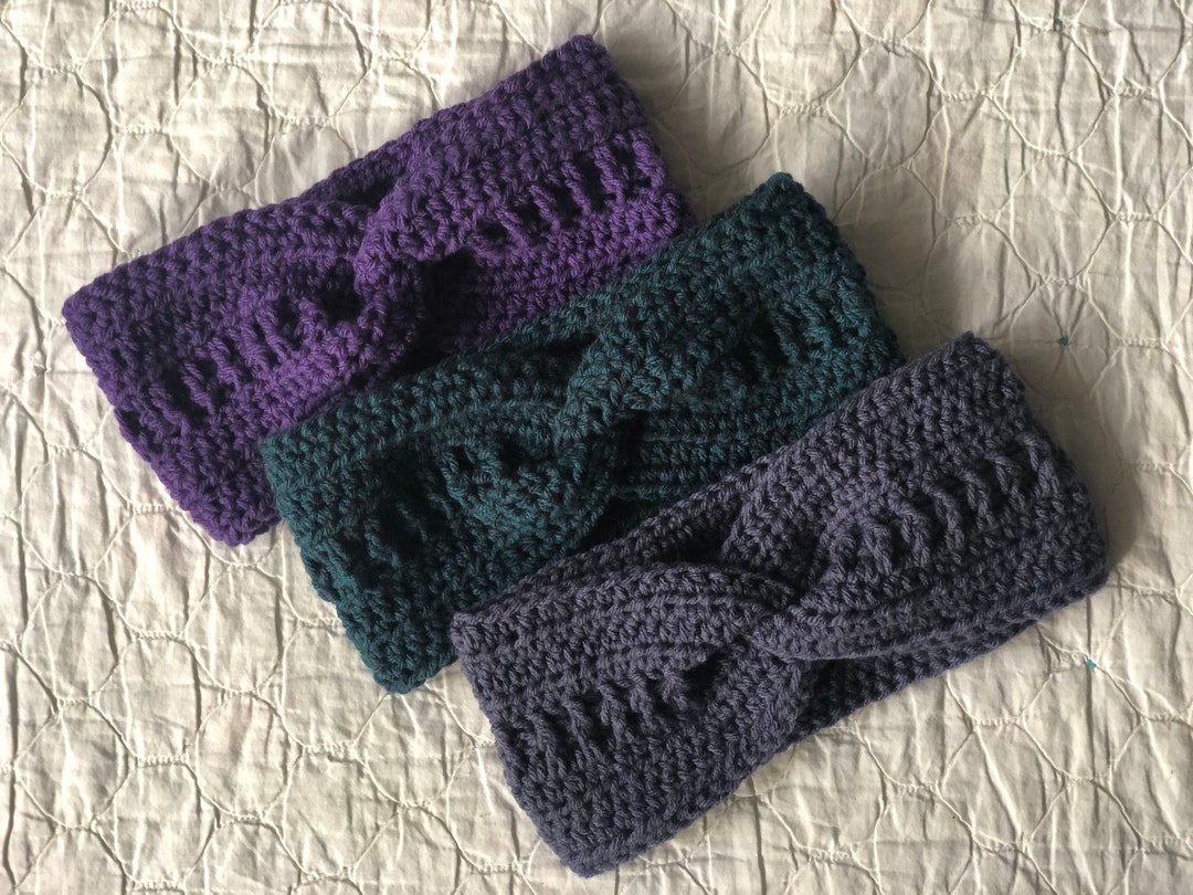 Crochet Pattern Simple Twist Ear Warmer Pdf Download Etsy