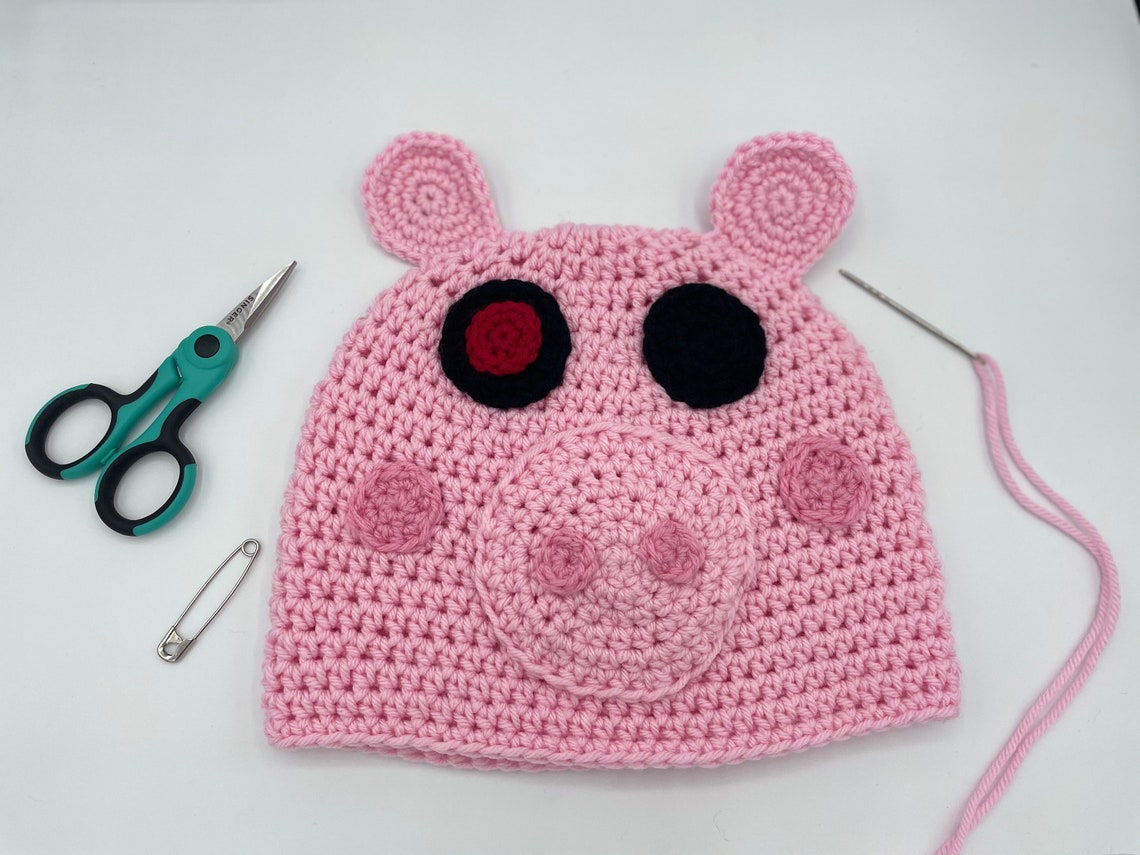 Piggy Hat Crochet Pattern PDF Download - Etsy