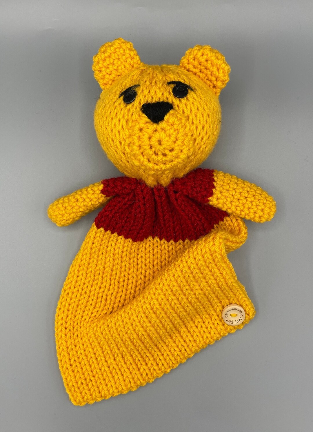 Pooh Bear Knit Lovey - Etsy