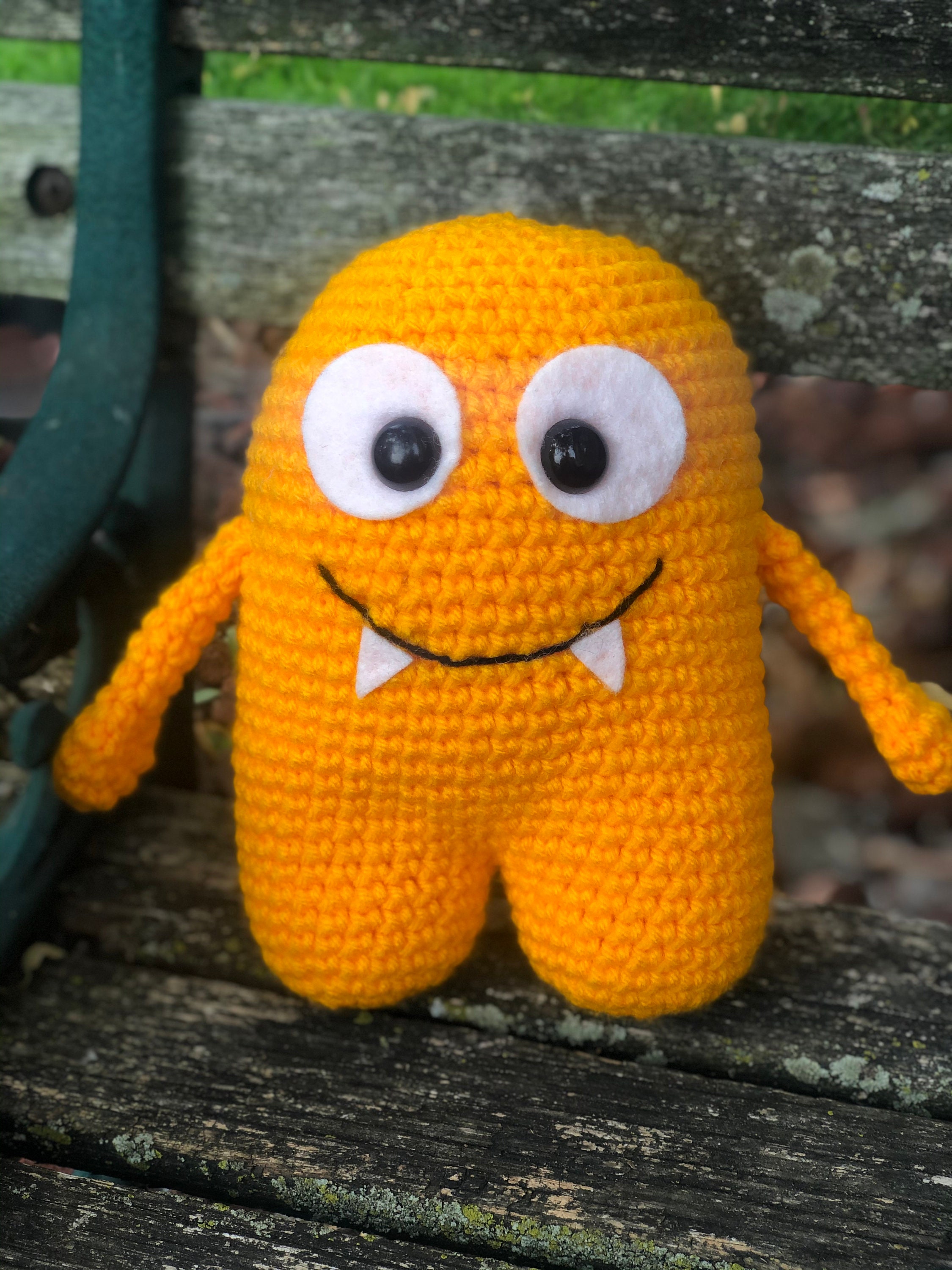Happy Little Monster Crochet Pattern - PDF Download - Etsy