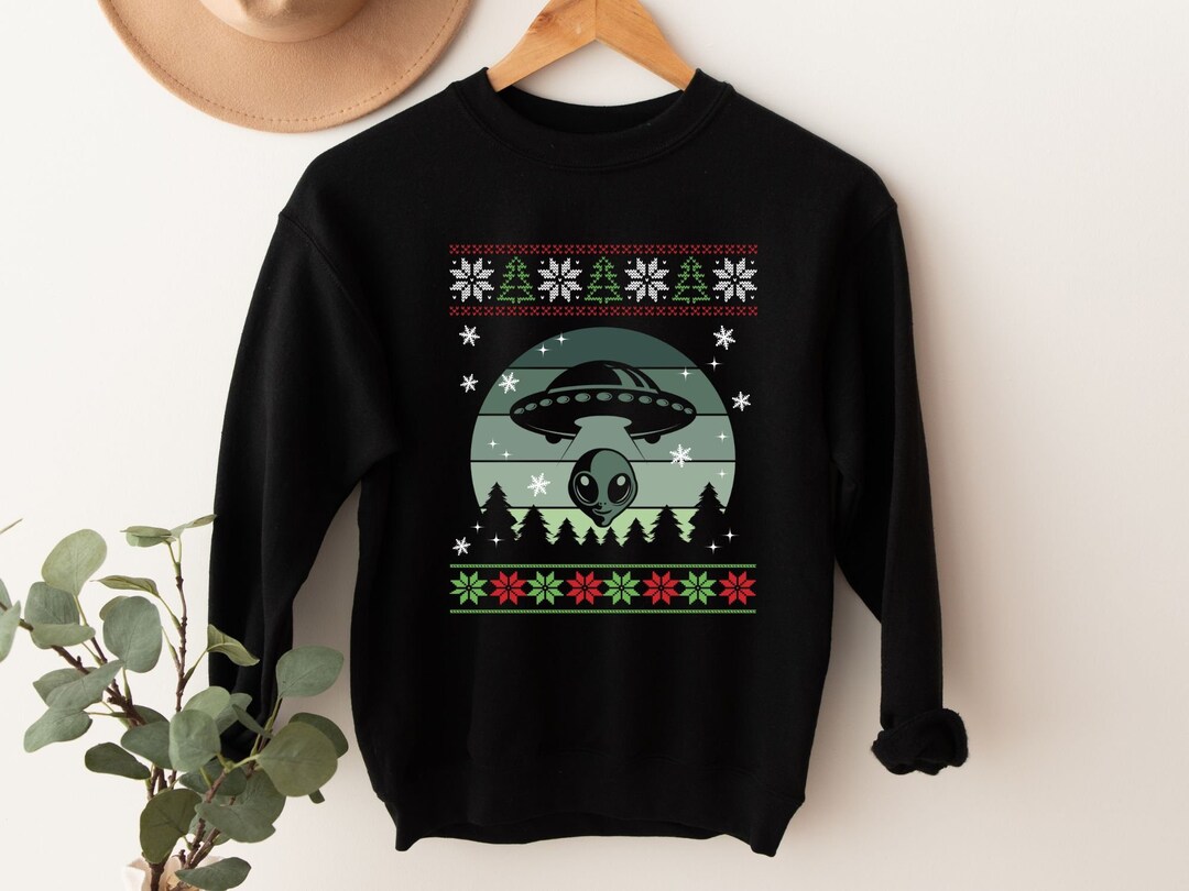 Ugly Christmas Sweatshirts, Alien Ugly Christmas Sweater, Ugly ...