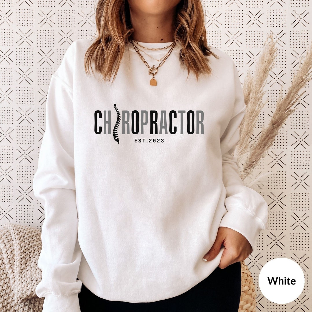 Chiropractic Sweatshirt Personalized Chiropractor Sweatshirt Custom ...