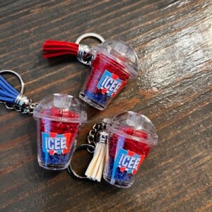 Slushie, Handmade Epoxy Resin Ice Slush Drink Keychain/ornament, Cute ...