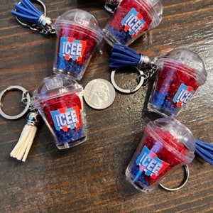 Slushie, Handmade Epoxy Resin Ice Slush Drink Keychain/ornament, Cute ...