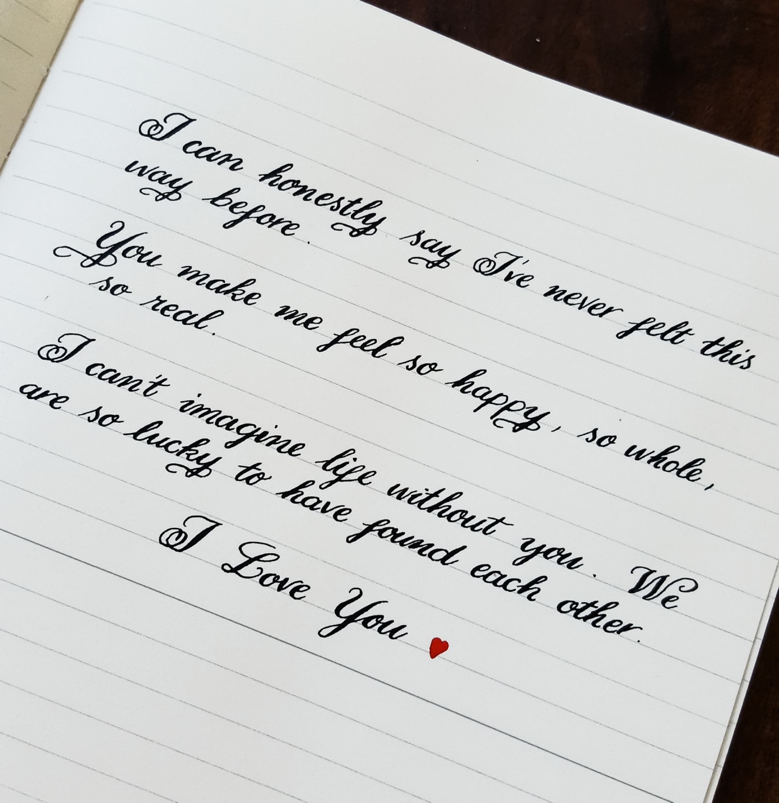 Long Handwritten Letters Wedding Vows Birthday Cards | Etsy