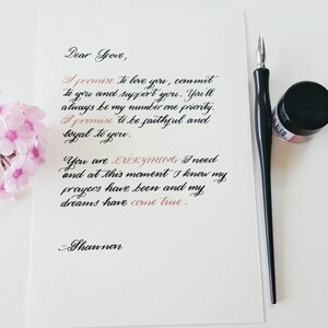 Letter to My Fiancée, Letter to a Loved One, Handwritten Love Letters ...