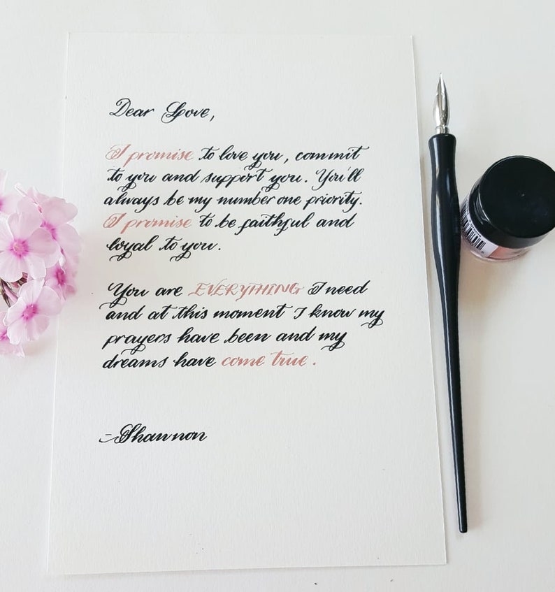 Letter to My Fiancée Letter to a Loved One Handwritten Love - Etsy
