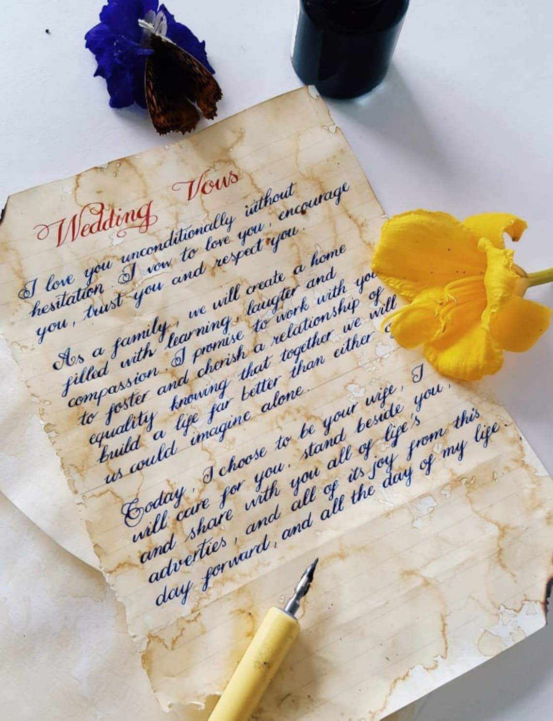 Long Personalized Handwritten Antique Looking Letters Antique | Etsy