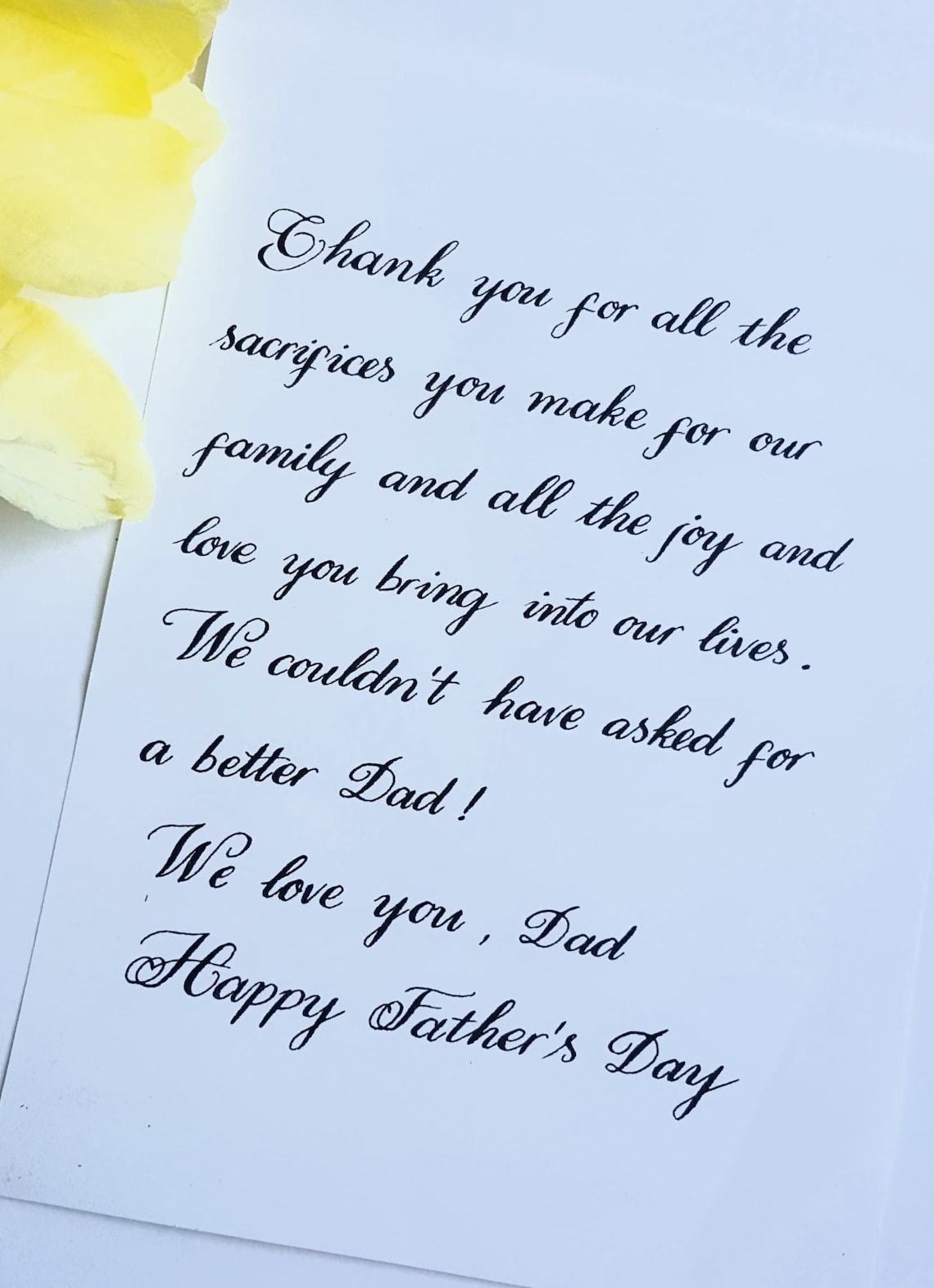 Custom Handwritten Happy Father's Day Cards - Handwritten Happy Mother ...