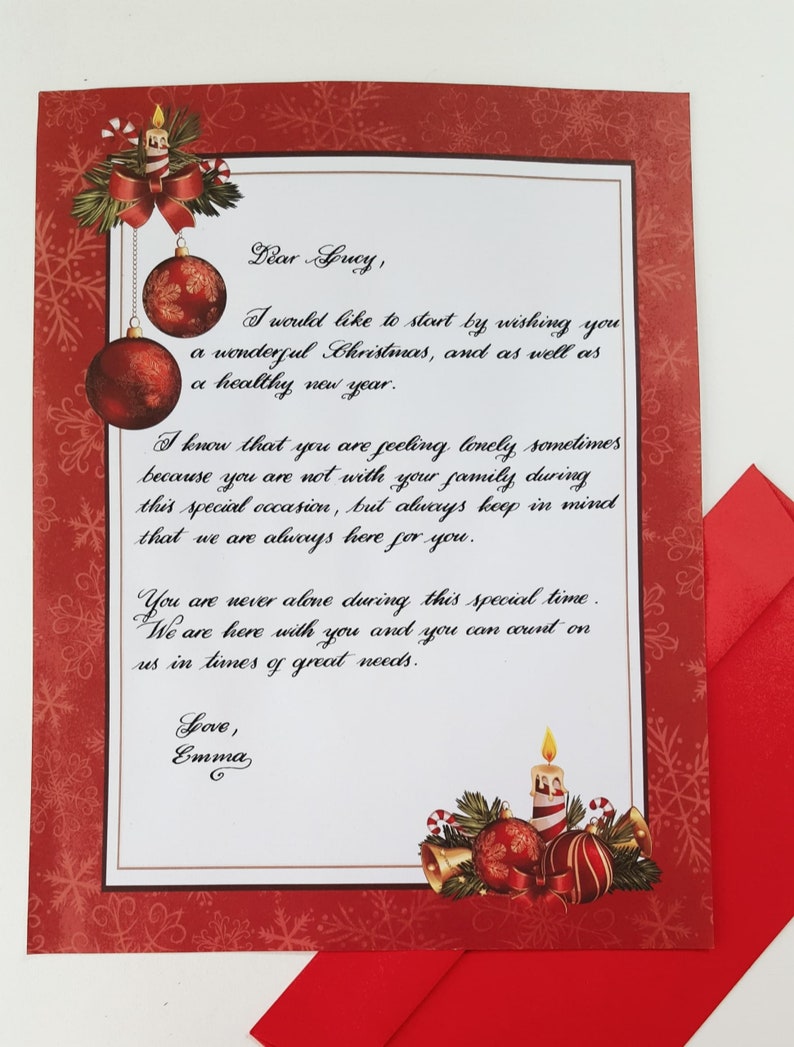 Handwritten Letter From Santa Handwritten Christmas Letters - Etsy