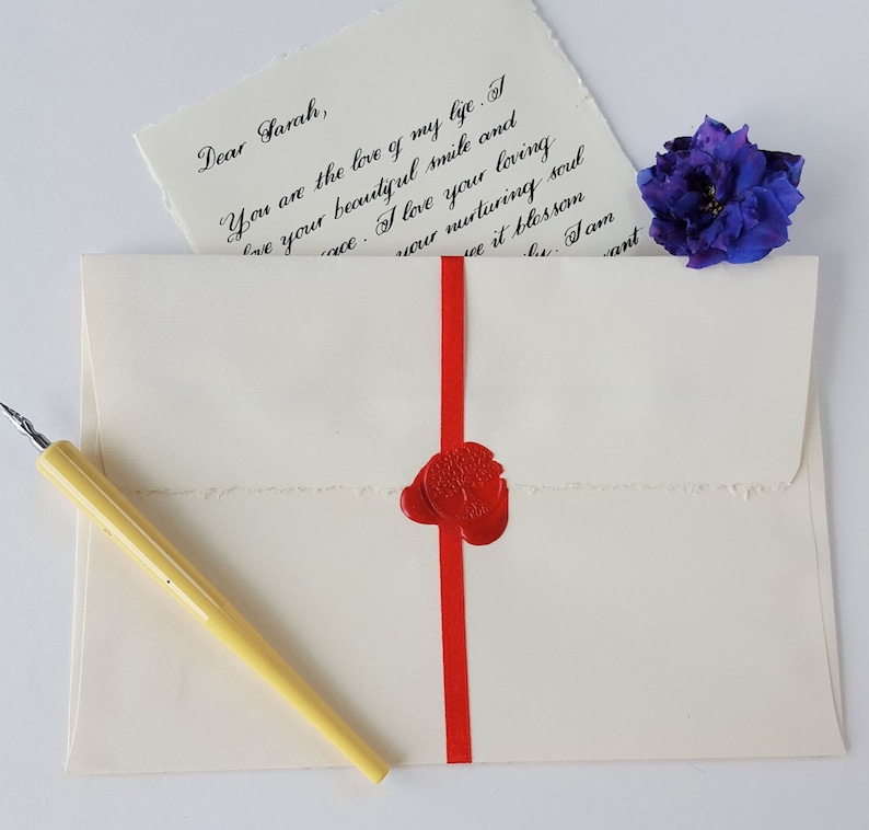 Wax Sealed Envelope for A Personalized Handwritten Letter - Wedding ...