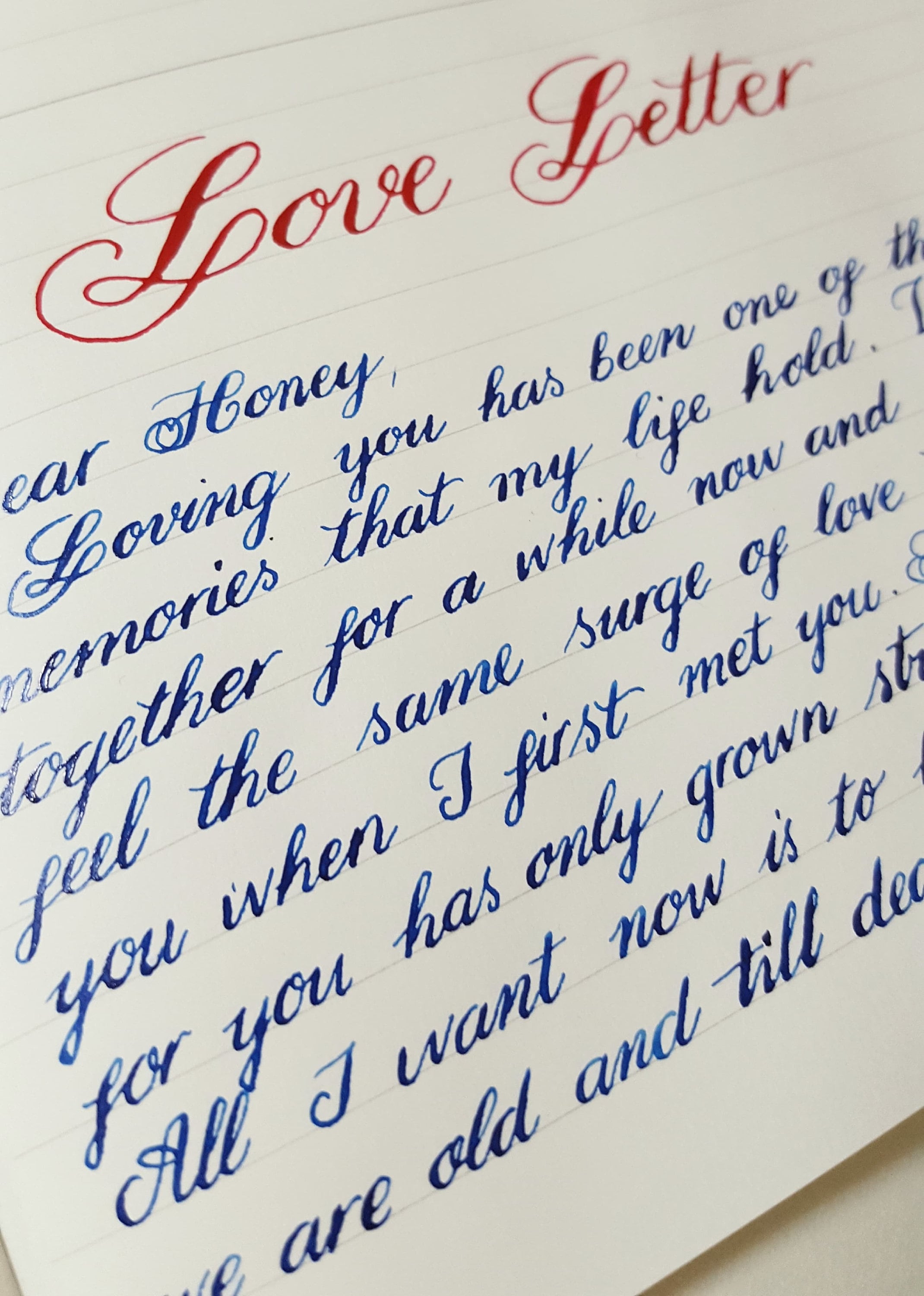 Handwritten Valentine's Letters Proposal Confession | Etsy