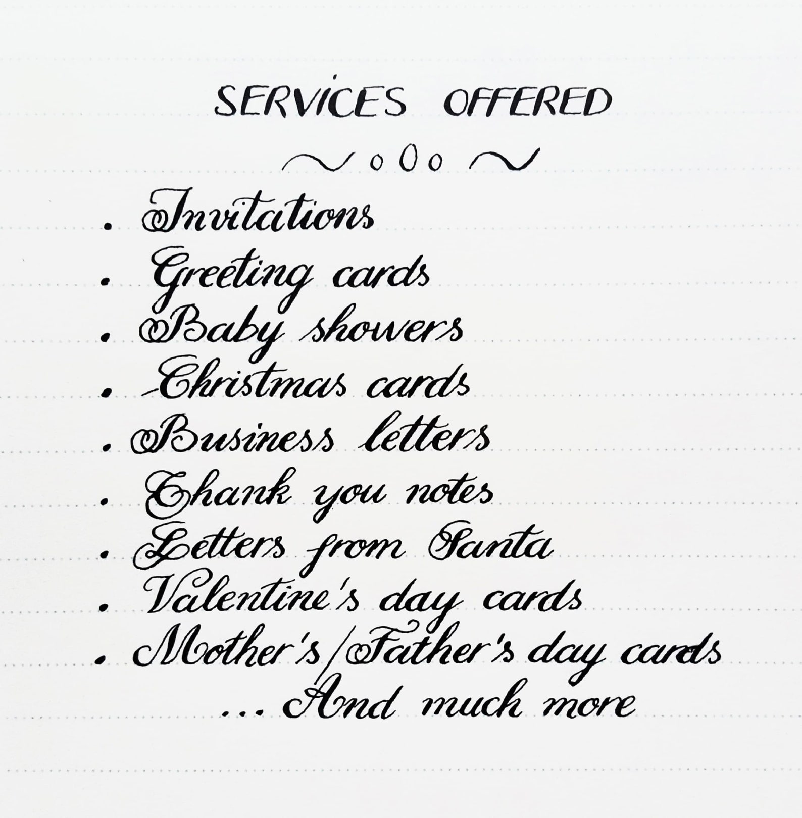 Long Handwritten Letters Wedding Vows Birthday Cards | Etsy