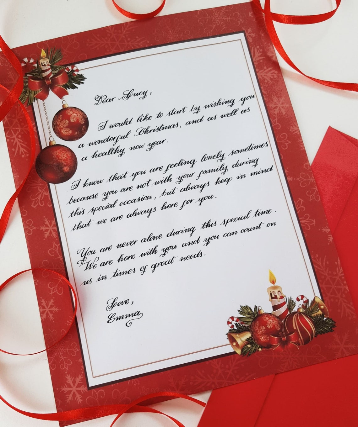 Handwritten Letter From Santa Handwritten Christmas Letters - Etsy