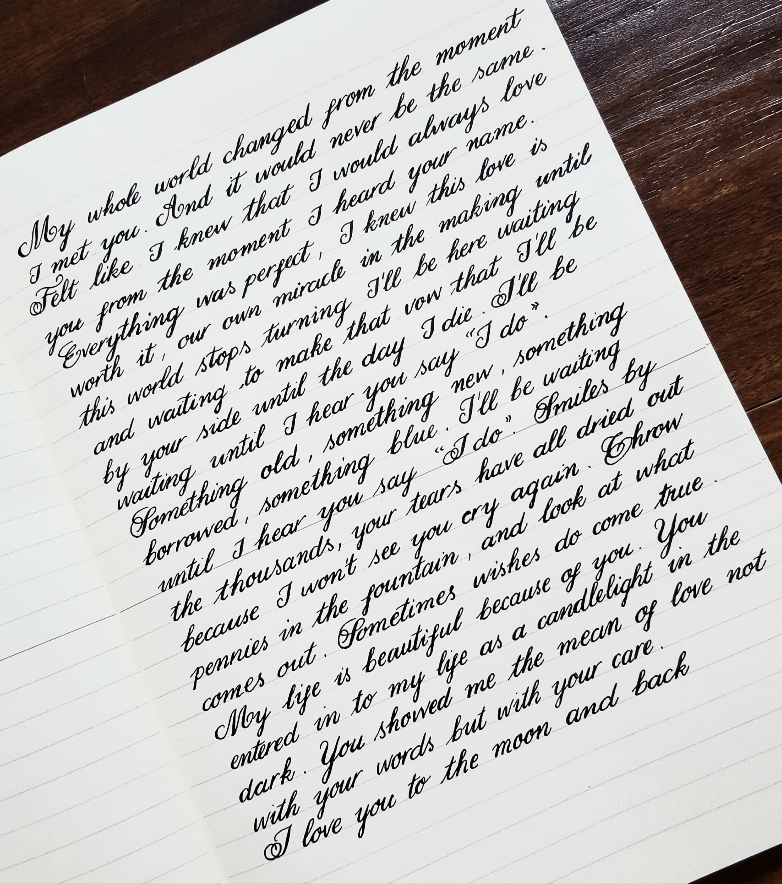 Handwritten wedding vows 60 photos - Astyledwedding.com
