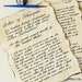 Extra Long Handwritten Letter on Antique Looking Paper, for Wedding ...