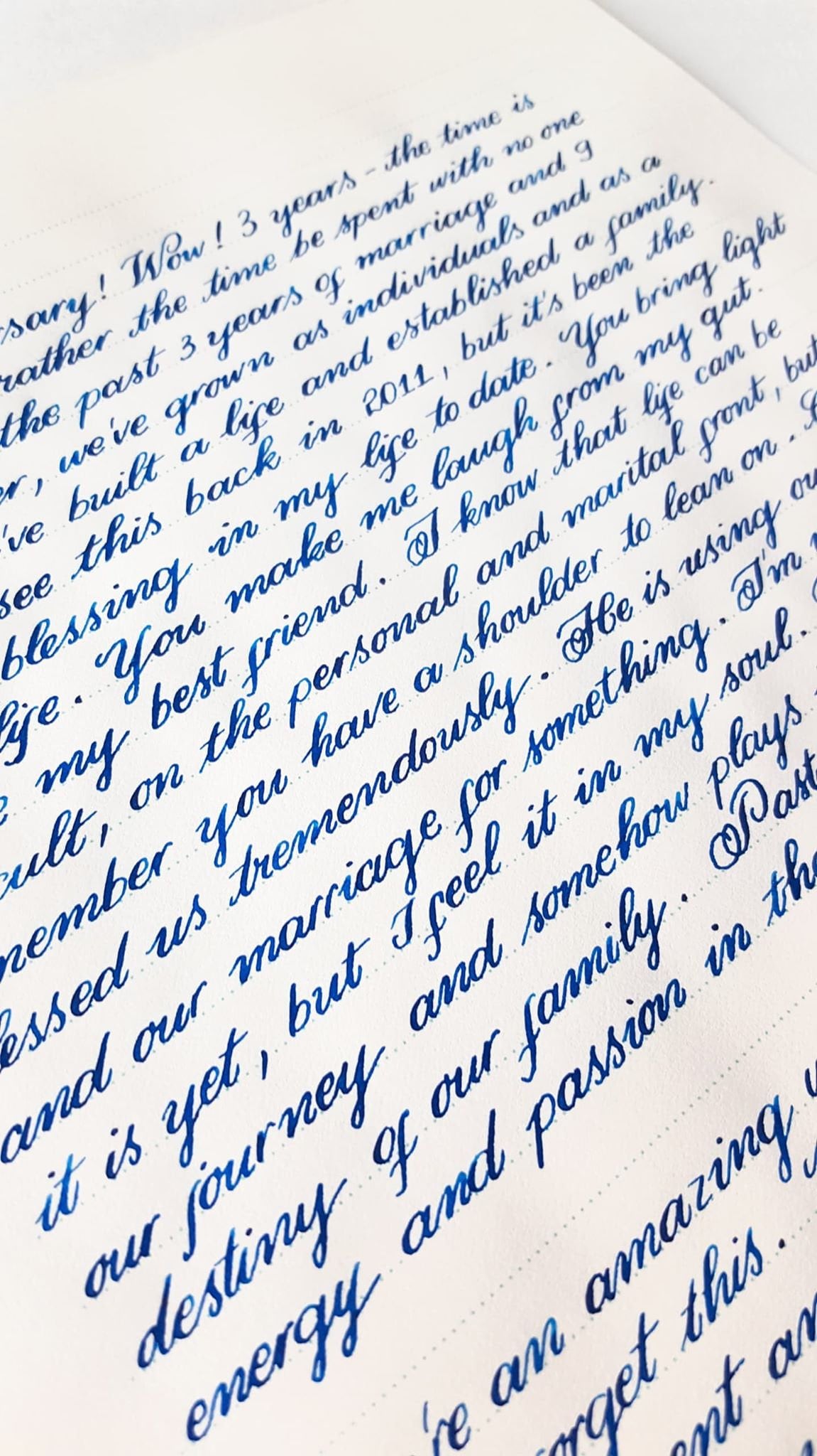 Long Handwritten Letters Wedding Vows Birthday Cards | Etsy