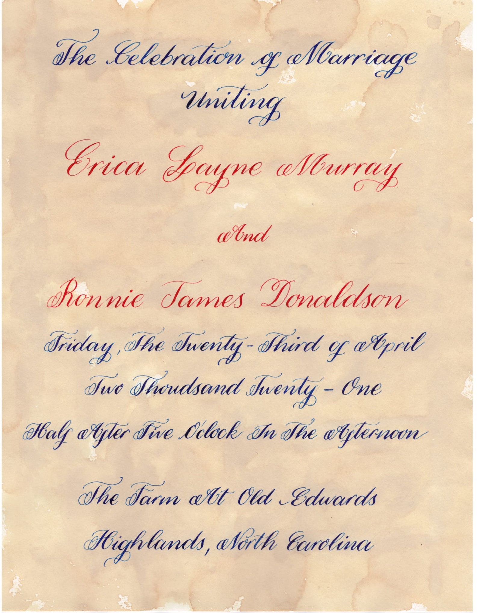 Handwritten Calligraphy Wedding Vows Wall Art Calligraphy on - Etsy