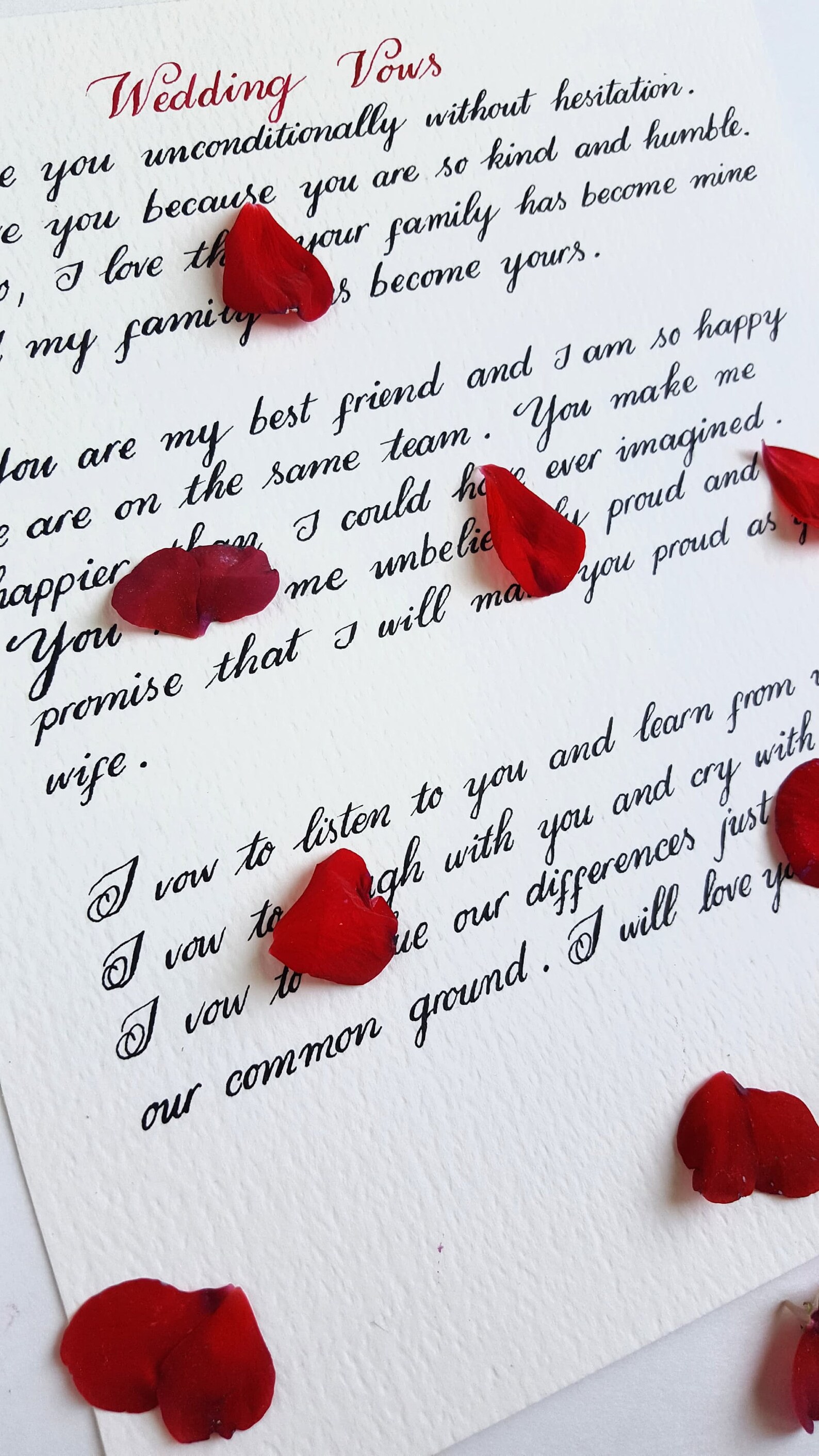 Handwritten Letters, Wedding Vows, Birthday Cards, Anniversary ...