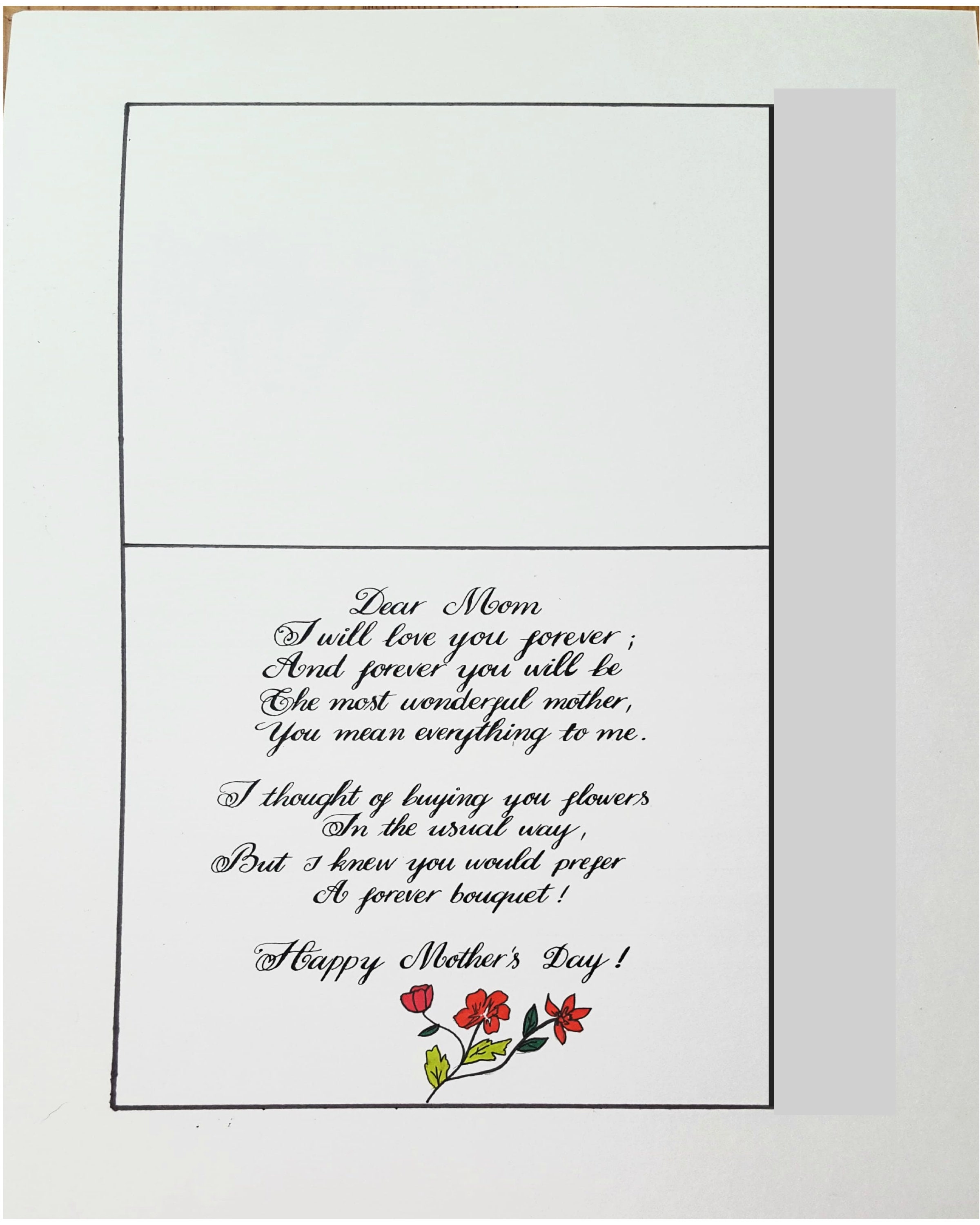 Personalized Handwritten Happy Mother's Day Letter Picture Frame - Etsy