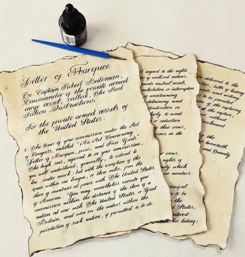 Handwritten Scroll Letter Scroll Wedding Vows Calligraphy | Etsy