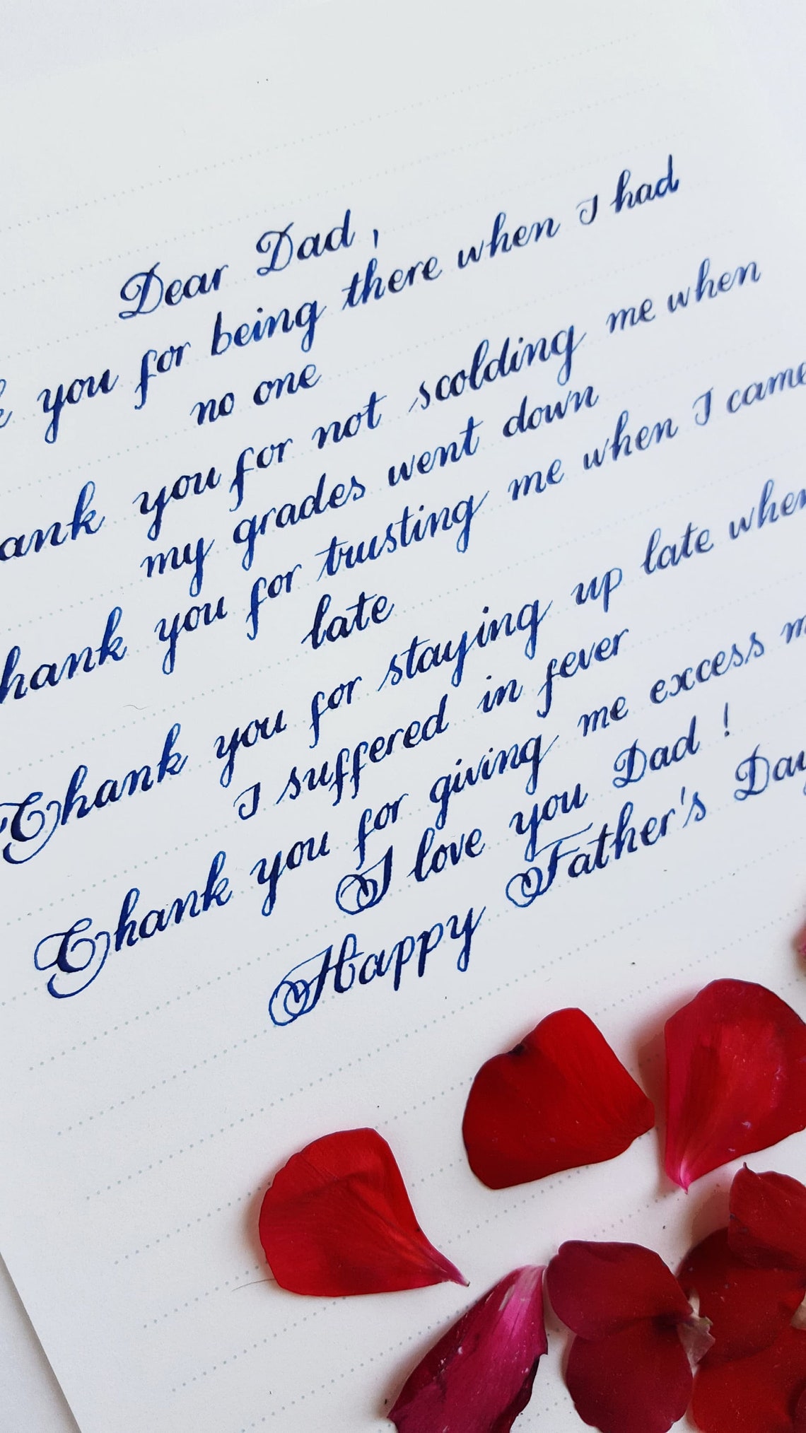 Handwritten Letters Wedding Vows Birthday Cards | Etsy