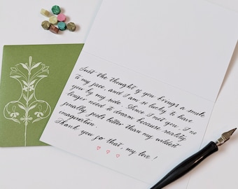 Letter to My Fiancée Letter to a Loved One Handwritten Love - Etsy