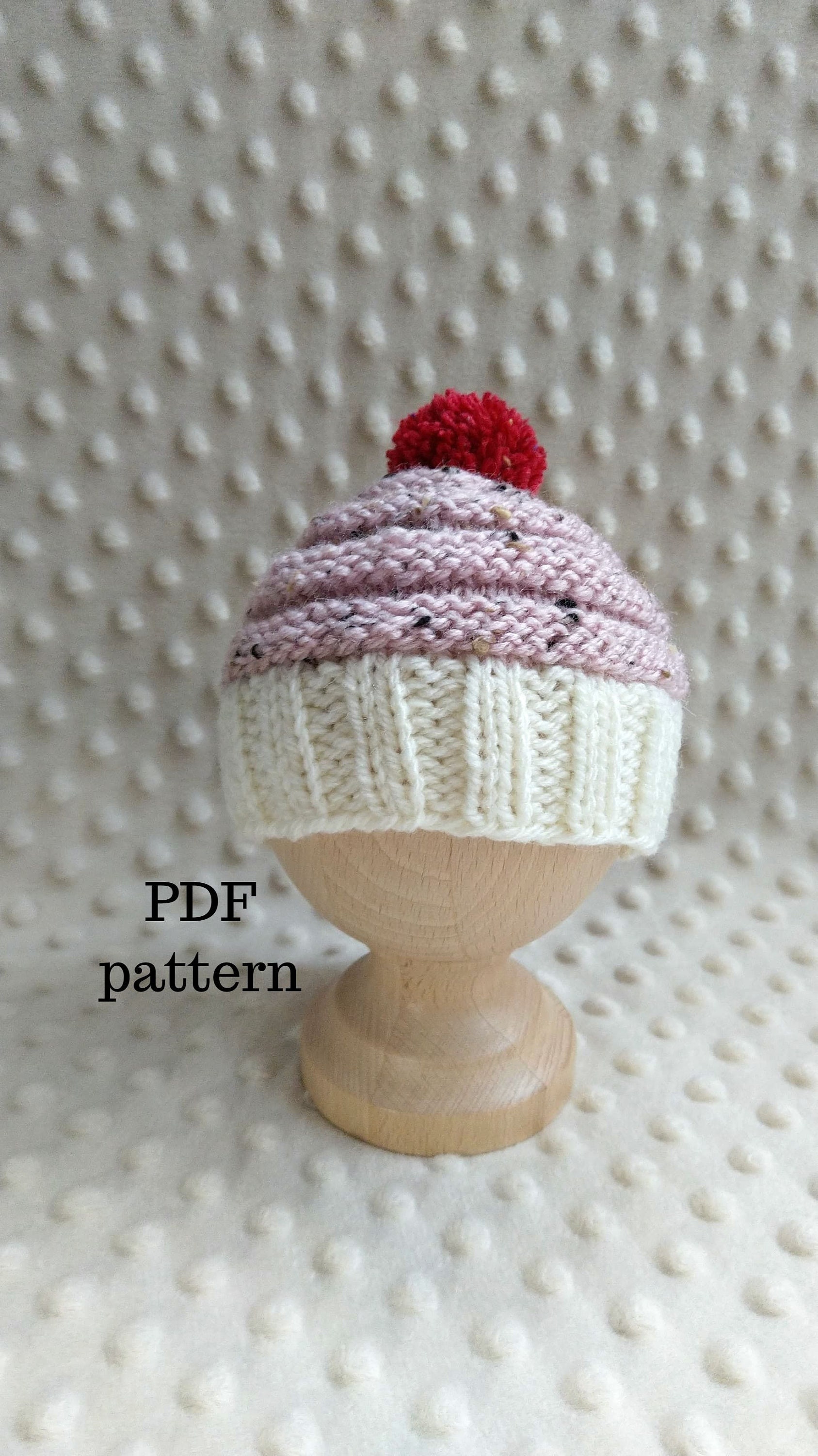 MUFFIN Hat PDF Pattern, Knitting Pattern, Photo Prop Pattern, Newborn ...
