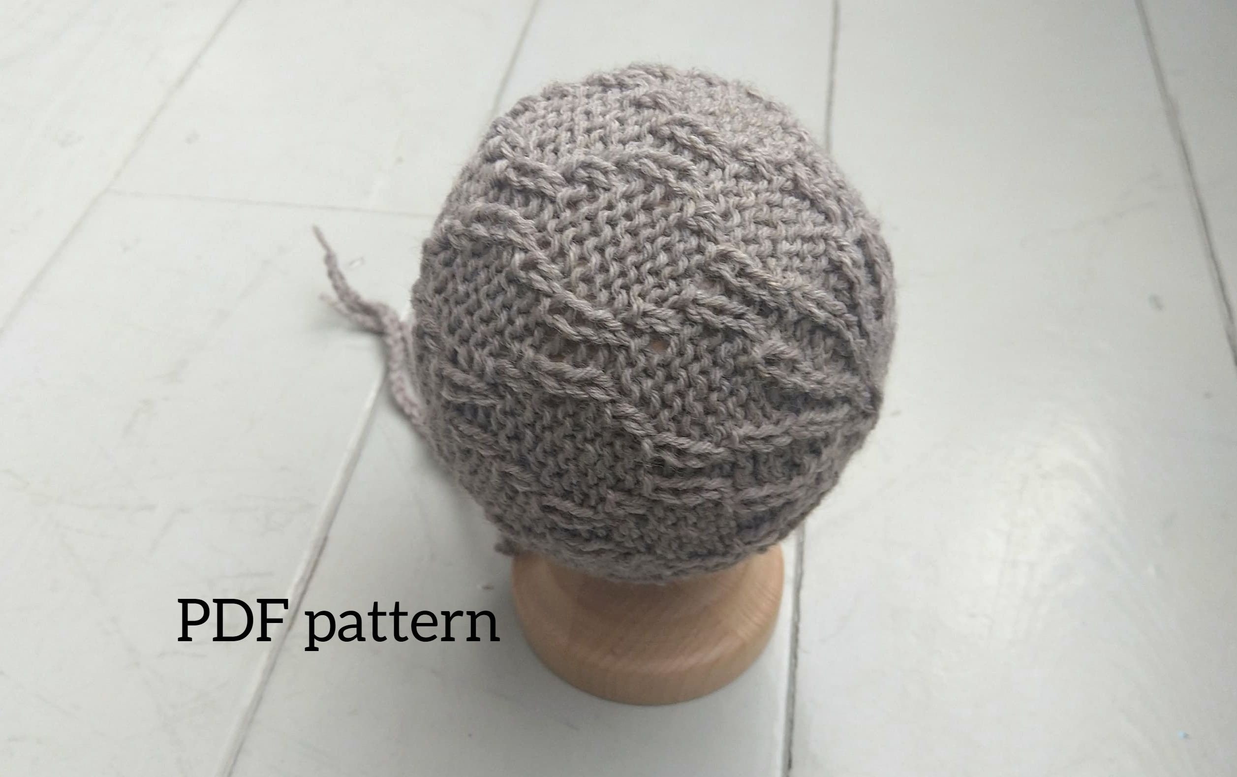 NORMAN Bonnet PDF Pattern Knitting Pattern Photo Prop - Etsy