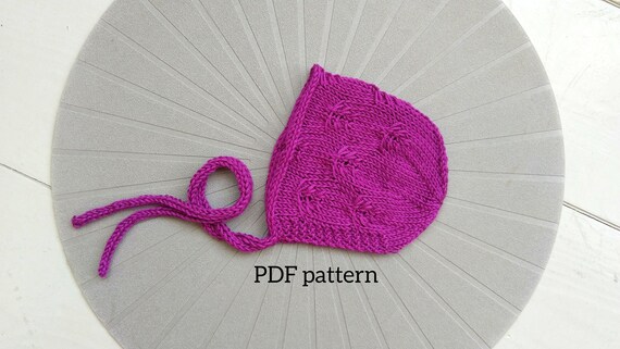 CAMILLA Bonnet PDF Pattern Knitting Pattern Photo Prop | Etsy