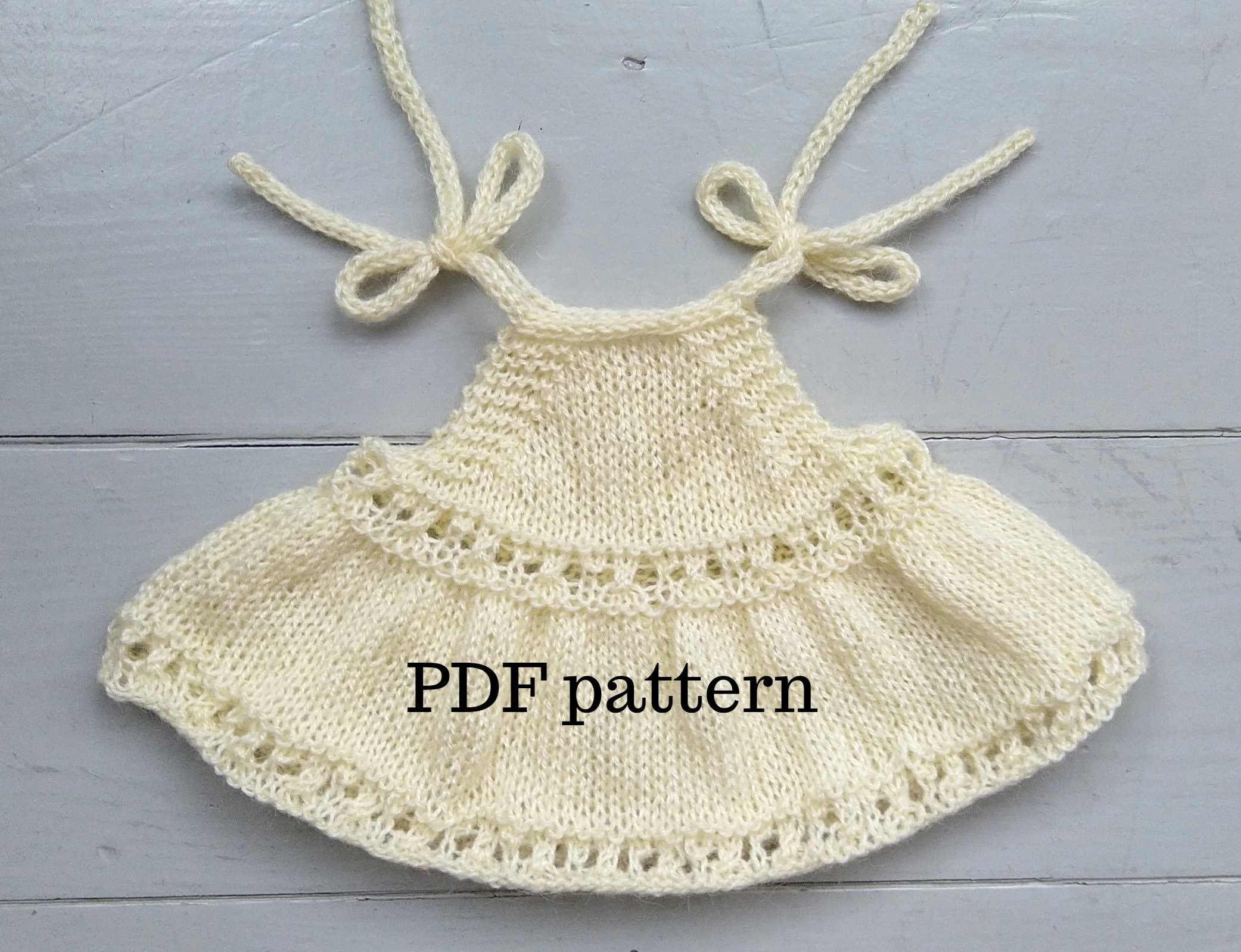 HOLLY Top Dress PDF Pattern, Knitting Pattern, Photo Prop Pattern ...