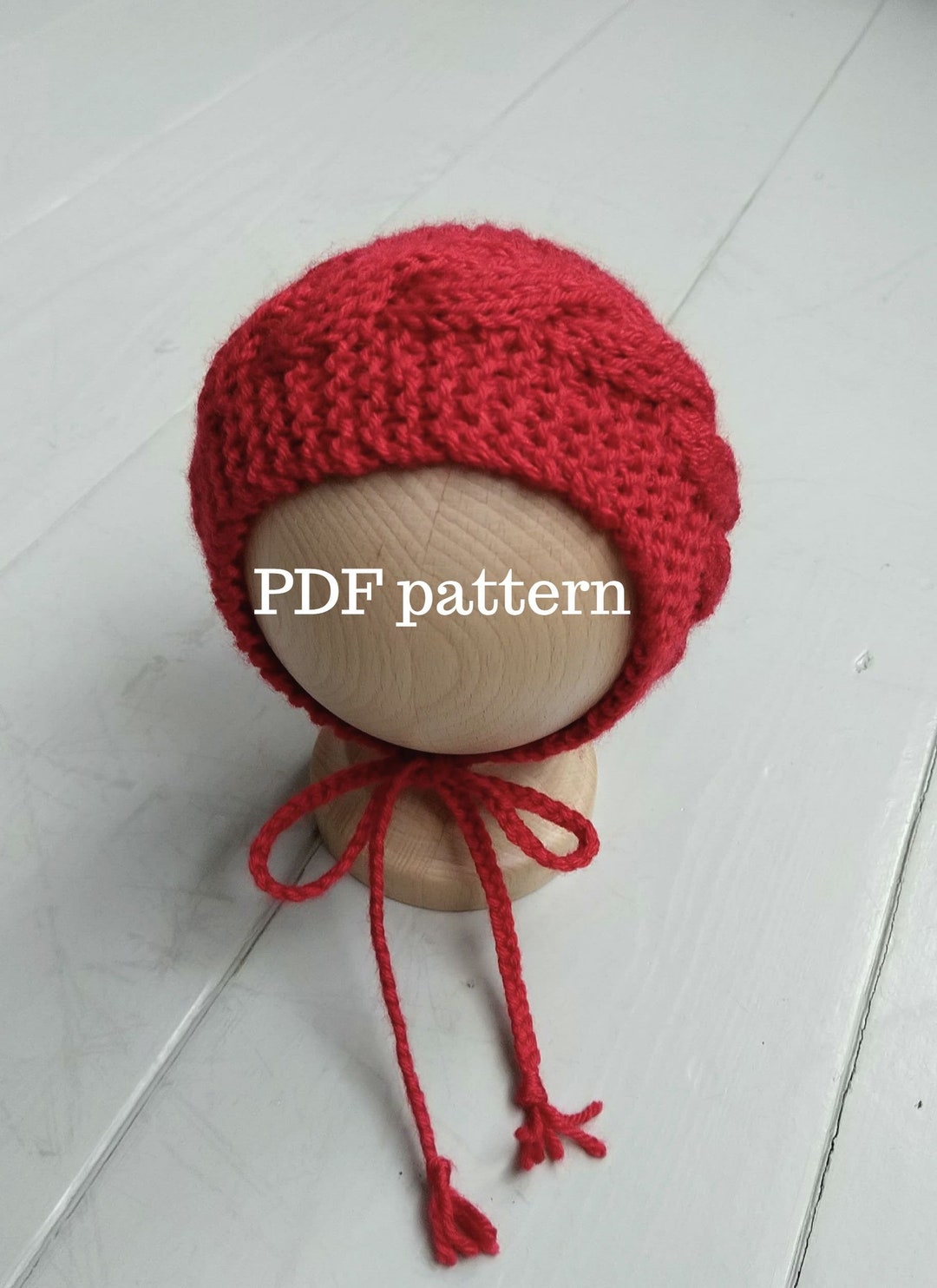 EVE Bonnet PDF Pattern, Knitting Pattern, Photo Prop Pattern, Newborn ...