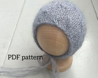 ELLIS Bonnet PDF Pattern Cable Knitting Pattern Photo Prop | Etsy