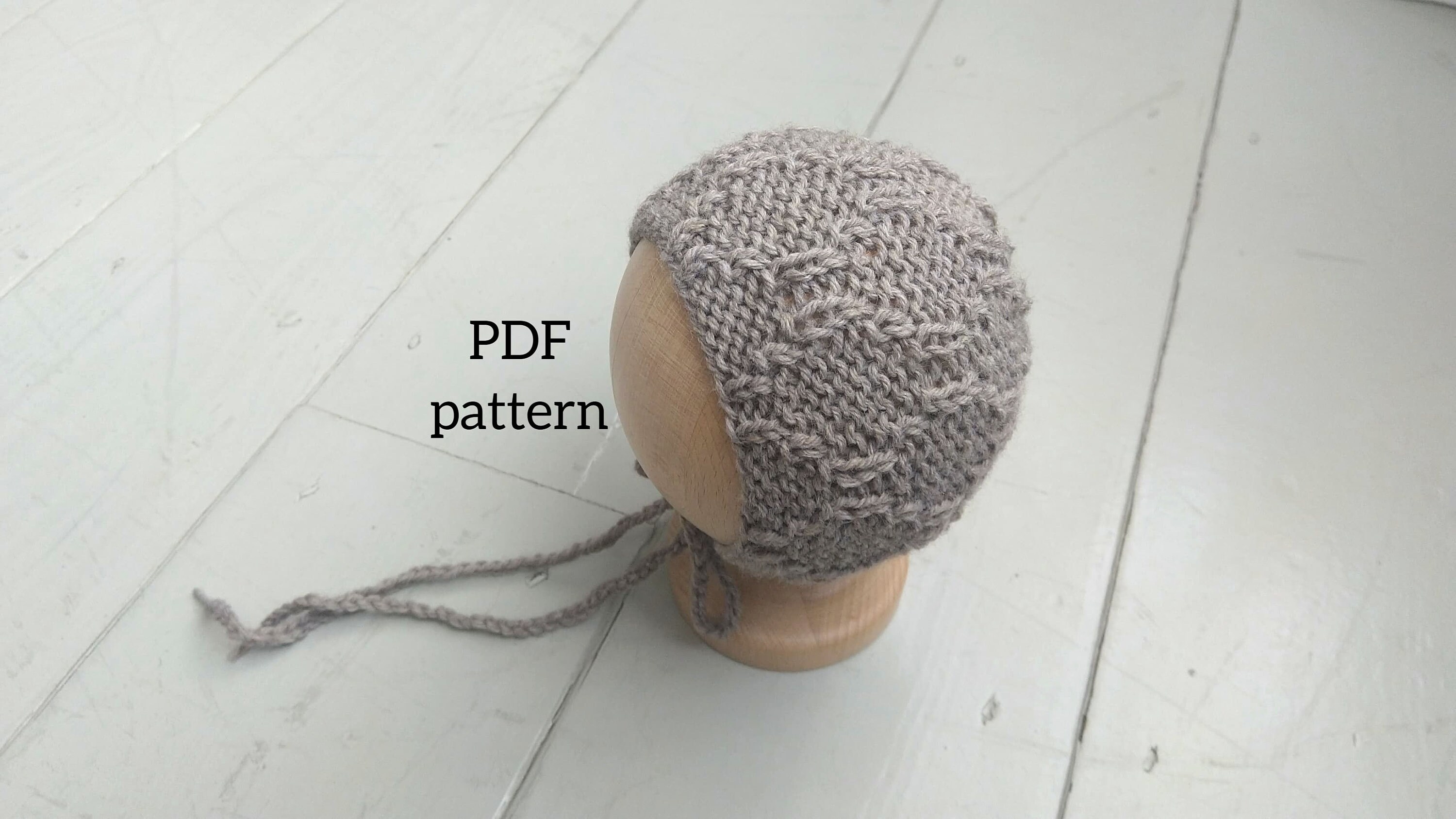 NORMAN Bonnet PDF Pattern Knitting Pattern Photo Prop - Etsy